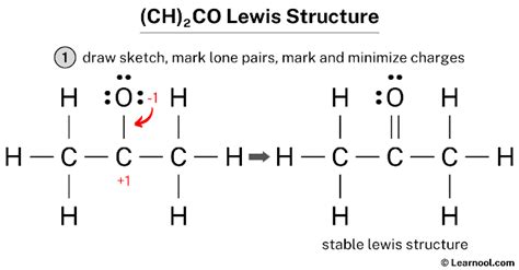 Lewis Dot Structure Of Acetone