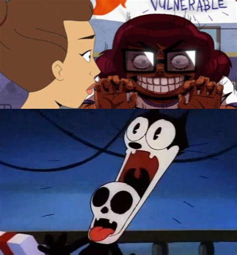 Felix The Cat Is Scared Of Scary Velma By Maxiethefox2005 Deviantart Stuff Fan Art Fun Wiki