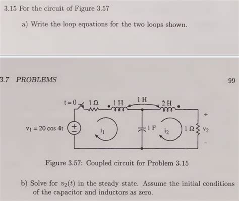 315 ﻿for The Circuit Of Figure 357a ﻿write The