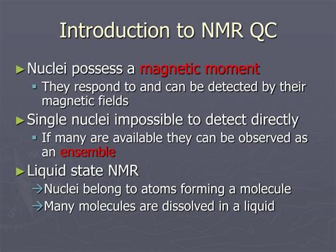 Ppt Nmr Quantum Information Processing And Entanglement Powerpoint