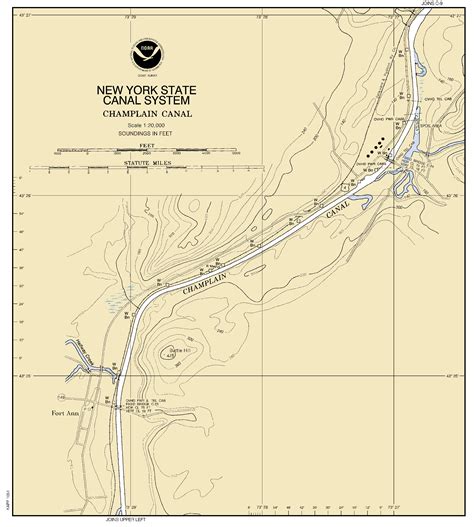 Champlain Canal Nautical Chart ΝΟΑΑ Charts Maps