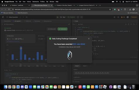 Im Thrilled To Announce That Ive Earned The Leetcode Daily Coding Challenge Badge For July