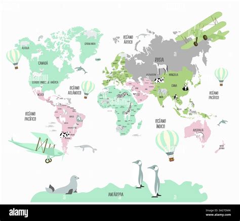 Printable World Map With Countries Printable World Map With Countries Cut Out Stock Images