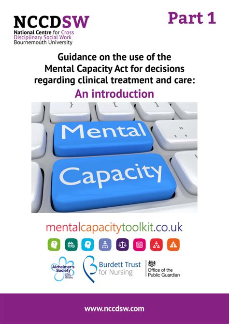 New Mental Capacity Act Guidance 2020 Nccdsw Social Work Research