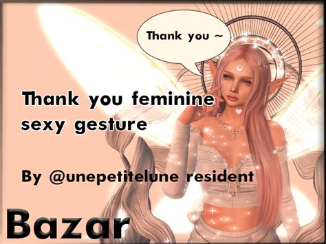 Second Life Marketplace Bazar Thank You ~ Gesture Sexy