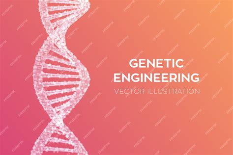 Premium Vector Dna Sequence Wireframe Dna Code Molecules Structure Mesh