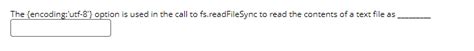Solved The Encodingutf 8 ﻿option Is Used In The Call To