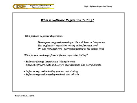 Ppt Software Regression Testing Powerpoint Presentation Free Download Id351564