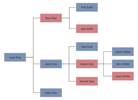 Tree Diagram Of Family Examples