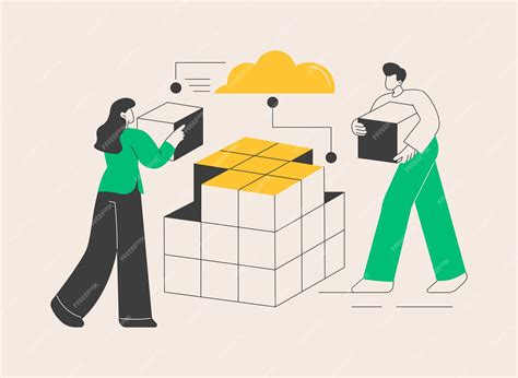 Premium Vector Big Data Storage Abstract Concept Vector Illustration Big Data Architecture