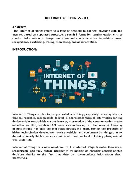 internet of things pdf internet of things computer network
