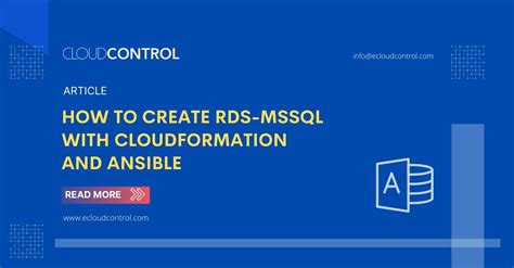 cloudcontrol on linkedin how to create rds mssql with cloudformation