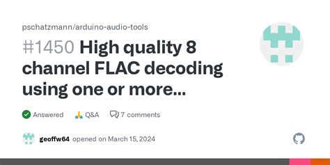 High Quality Channel Flac Decoding Using One Or More Esp S Pschatzmann Arduino Audio Tools