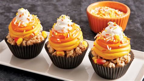 No Bake Candy Corn Cereal Treats Recipe