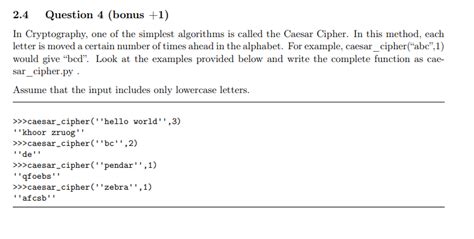 Solved Question Bonus In Cryptography One Of Chegg