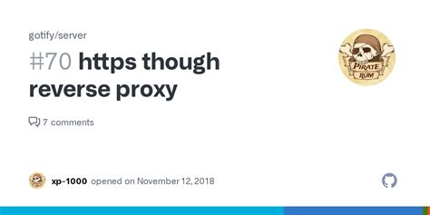 Though Reverse Proxy · Issue 70 · Gotifyserver · Github