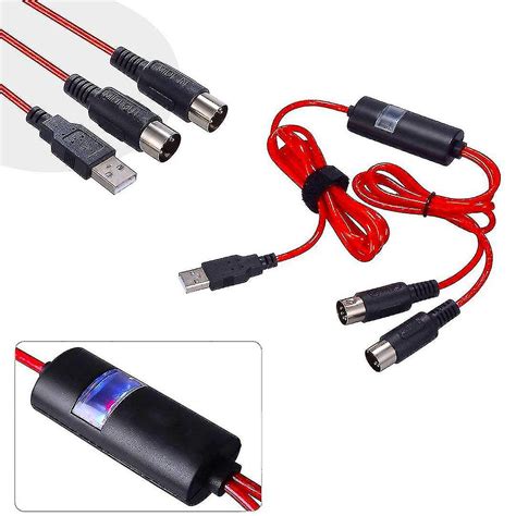 Midi To Usb Interface Midi Cable Adapter With Inputandoutput Connecting