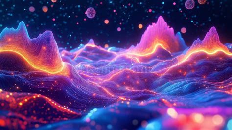 Abstract Digital Waves Of Data Visualization Stock Illustration Illustration Of Background