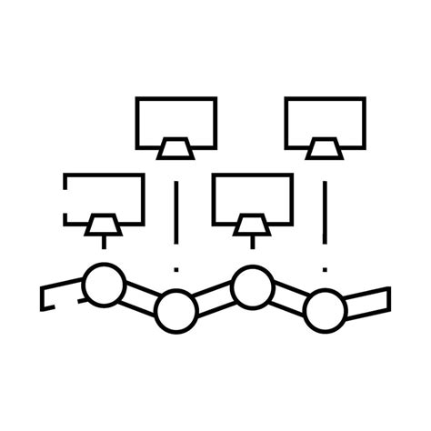 Network Topology Analyst Line Icon Illustration 48359024 Vector Art At