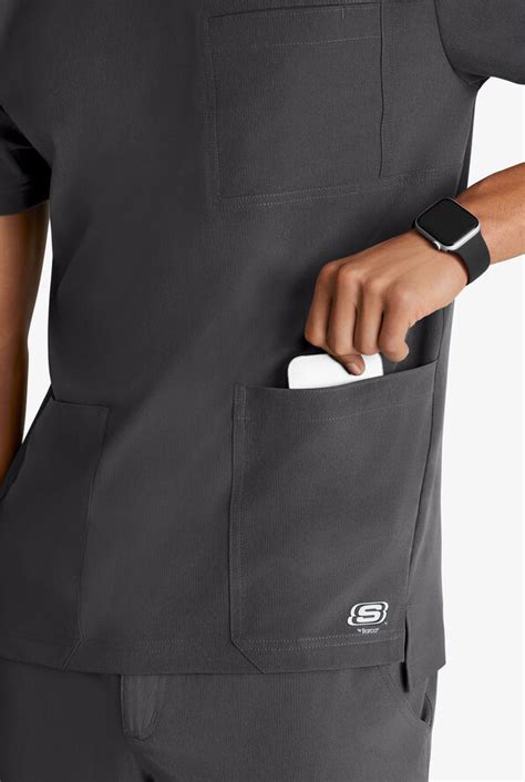 Skechers Mens 3 Pocket Tuck In Scrub Top Uniform Advantage