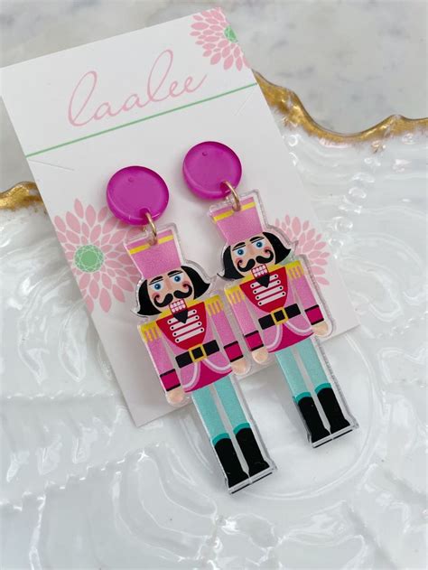 Nutcracker Earrings Christmas Jewelry Holiday Ts Stocking Stuffers