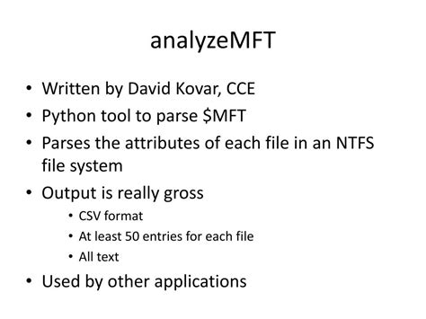 Ppt Mft Analysis Powerpoint Presentation Free Download Id3216464