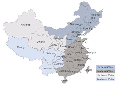 Regional Distribution In China The Mainland China Is Consists Of