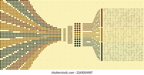 Abstract Infographics Visualization Big Data Code Stock Vector Royalty Free