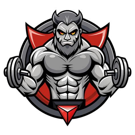 Empowered Fitness Bold Mascot Embodying Strength And Motivation