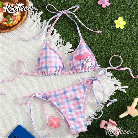 Kuromi Hello Kitty Bikini Summer Swimsuit
