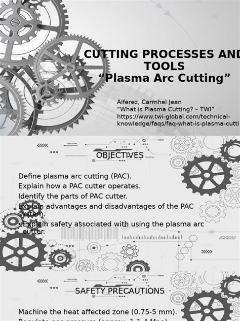 Plasma Arc Cutting Pdf Electric Arc Plasma Physics