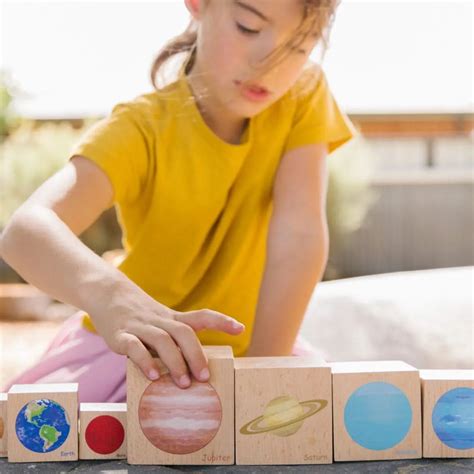 Playing With Planets Wooden Block Toys Space Resources Eyfs Space
