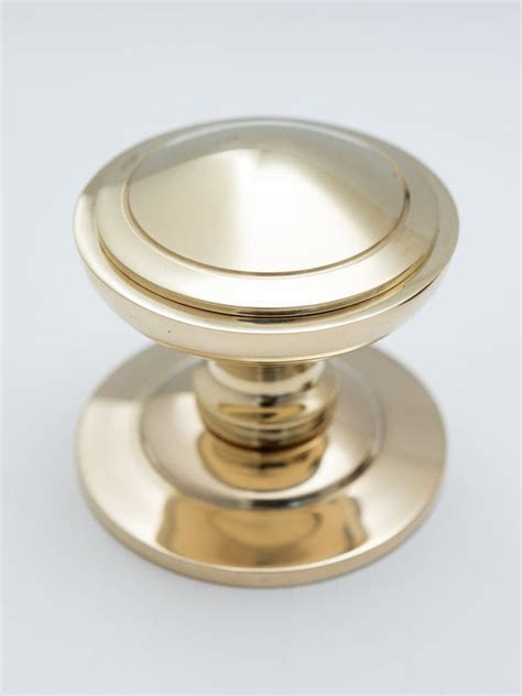 Buy Solid Brass Centre Door Knob 76mm Brass Bee