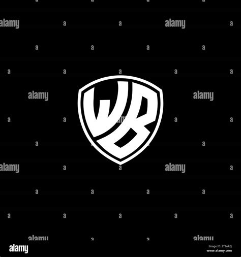 Wb Logo Monogram Emblem Style With Shield Shape Design Template Ideas