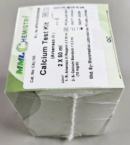 Compact Calcium Test Kit For Laboratory Use Packaging Type Bottle At ₹ 1612pack In Mumbai