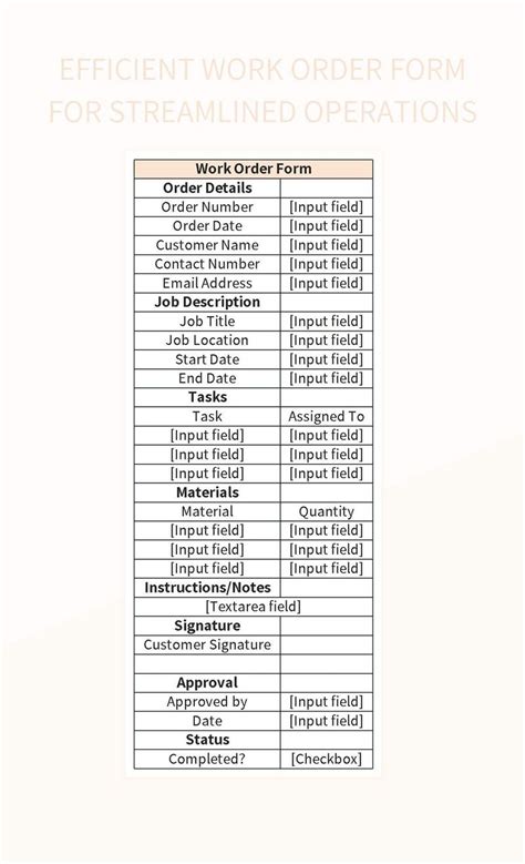 Work Order Of Operations Sheet 1941014 Order Of Operation Suziza