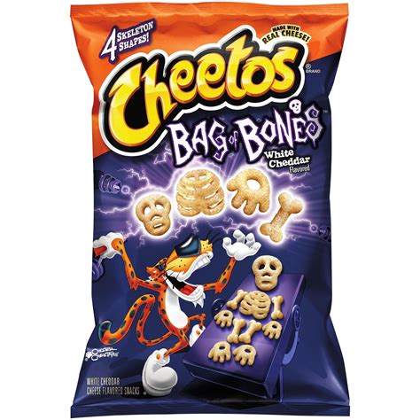Cheetos Bag Of Bones White Cheddar Cheese Flavored Snacks 8 Oz