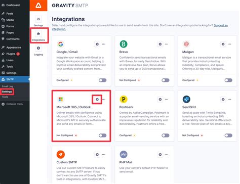 how to send wordpress emails with microsoft 365 outlook gravity forms
