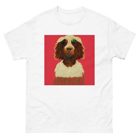 David Hockney Style Cocker Spaniel T Shirt Doggo Art