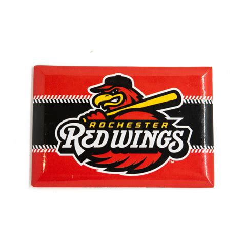 Rochester Red Wings Primary Logo Magnet Rochester Red Wings Official Store