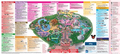 Disneyland Resort Map 2021 Printable Disneyland Park Map Disneyland