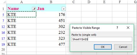 How To Paste Data Into Filtered List Only Skipping Hidden Rows In Excel