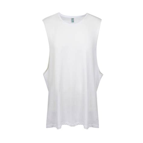 Mens Muscle Tank Low Cut Sides Blank Clothing