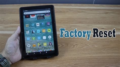 How To Factory Data Reset Amazon Fire Hd Tablet Youtube