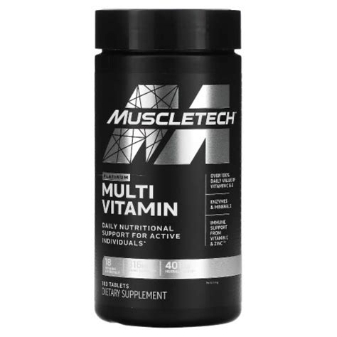 Muscletech Platinum Multi Vitamin 180 Tablets 180 Count Ralphs