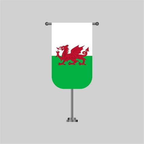 Illustration Of Wales Flag Template Premium Vector