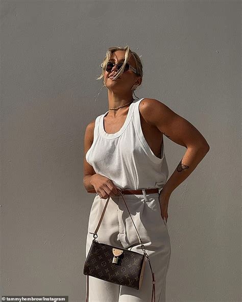 Would You Wear This To The Office Tammy Hembrow Goes Braless Beneath A