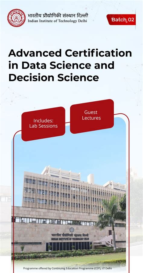 Iit Delhis Advanced Certification In Data Science And Decision Science