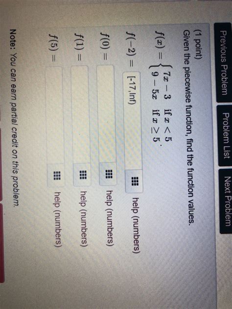 Solved Previous Problem Problem List Next Problem 1 Point