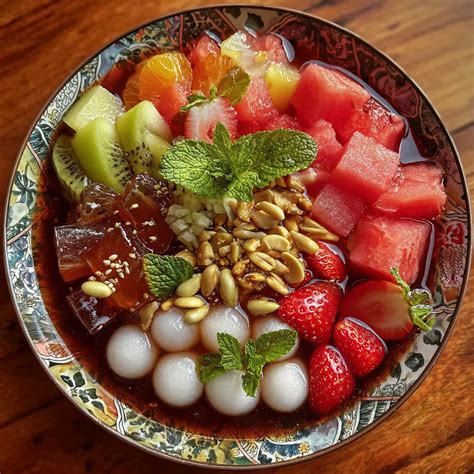 Chilled Sweet Tangy Korean Hwachae Tartamour